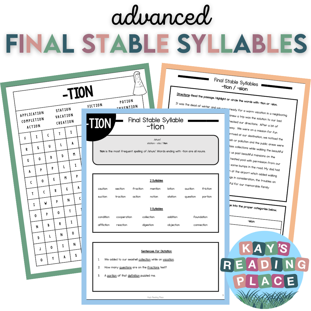 Kay's Reading Place – Reading resources backed by the science of reading.